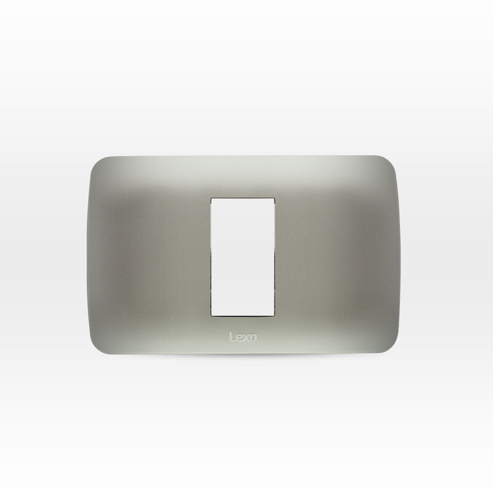 PLACA 1 MÓDULO COLOR PLATA – Kersting